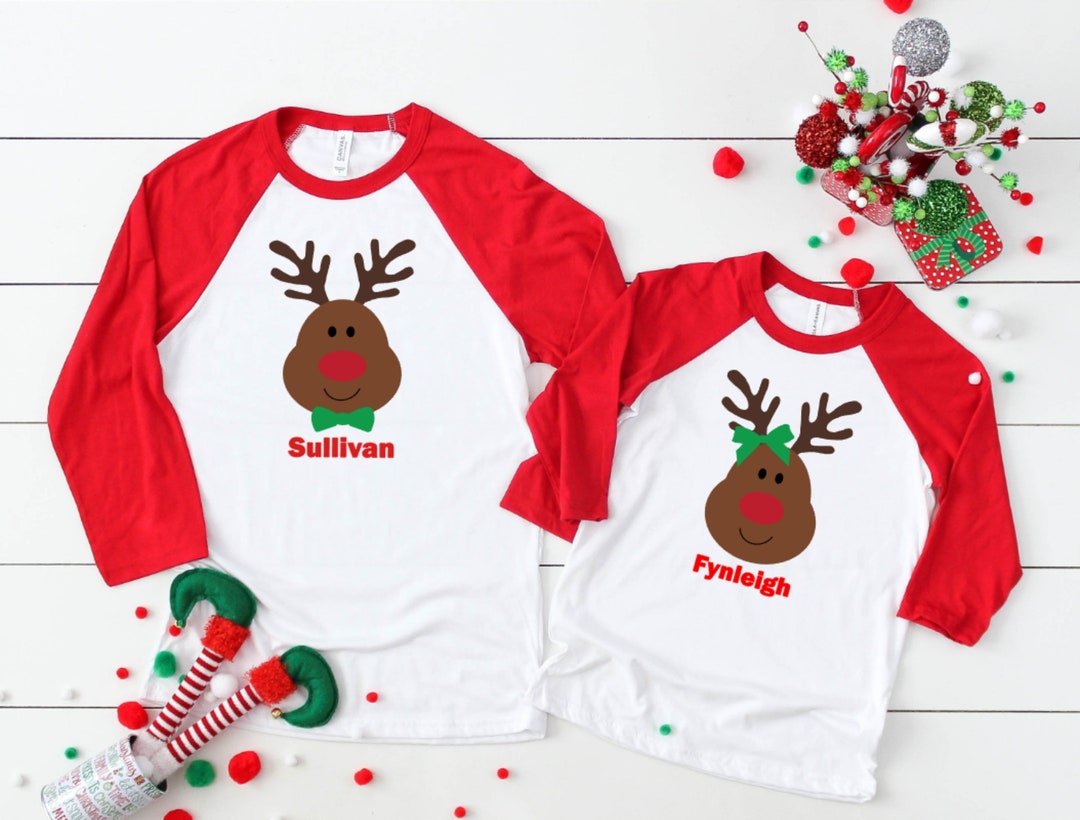 Sibling Christmas Shirts, Reindeer Christmas Shirts, Matching Christmas ...