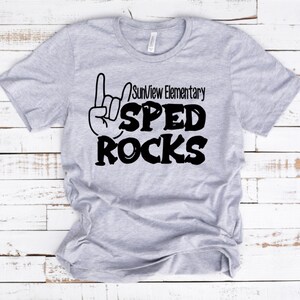 SPED Rocks, SPED Teacher Shirts, SPED Shirt, Specials Teacher Shirt ...