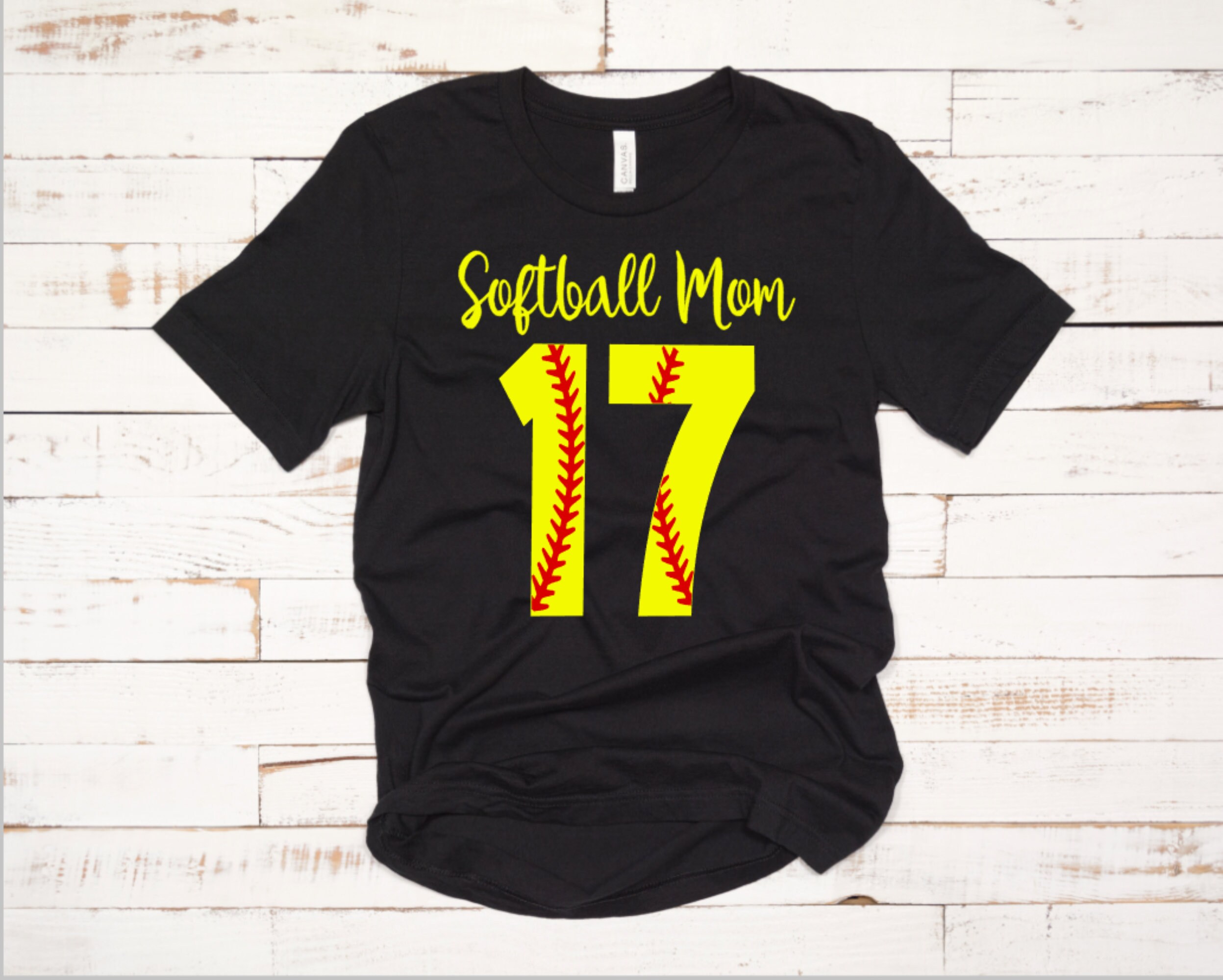 Softball Mom Shirts Softball Number Shirt Softball Mom - Etsy