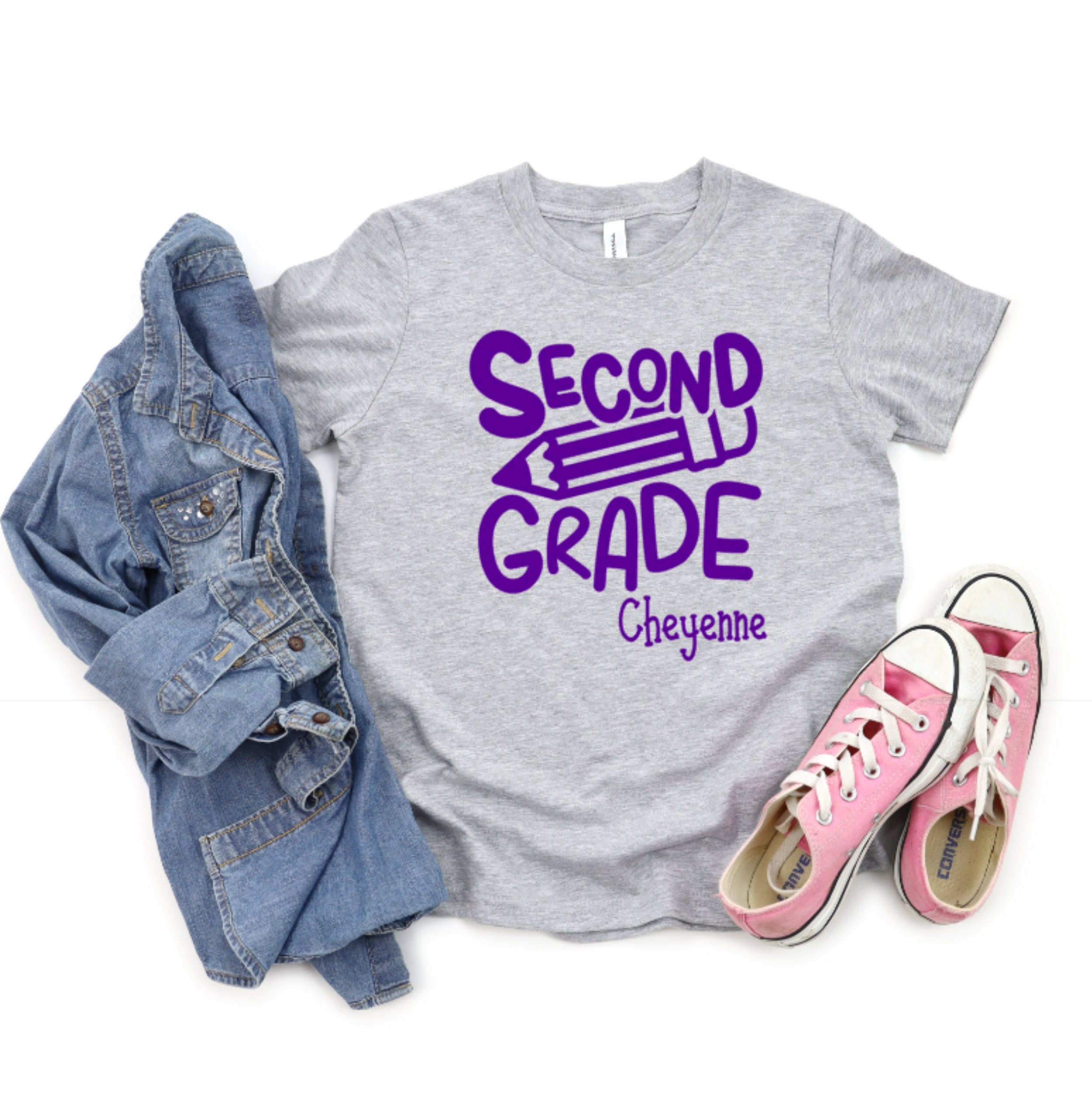 Girls 2nd Grade Shirt 2nd Grade Shirt Girls 2nd Grade Girls | Etsy