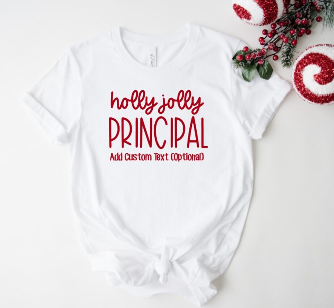 Principal Christmas, Principal Christmas Shirt, Principal Christmas Tee ...