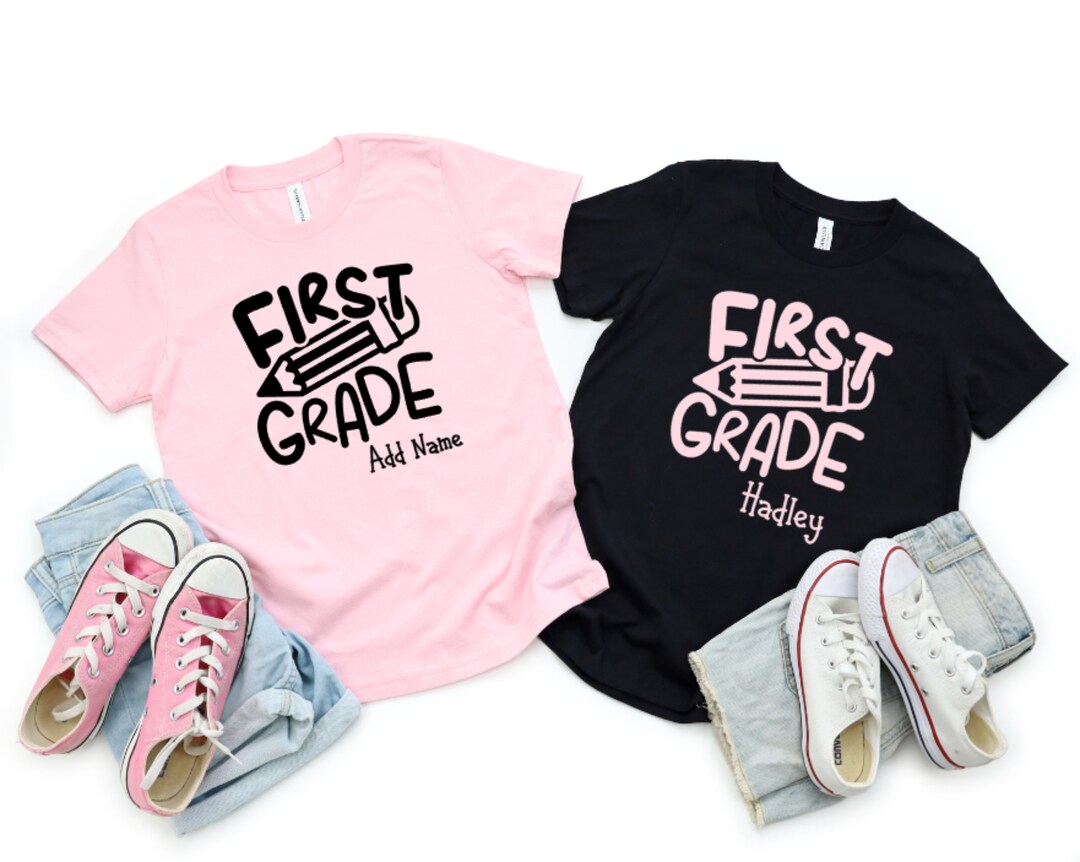 Girls 1st Grade Shirt, 1st Grade Shirt, Girls 1st Grade, Girls Back to ...