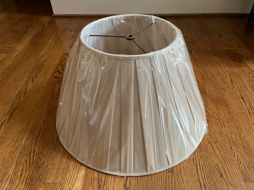 New Box Pleat Silk Lamp Shade 20” - Etsy