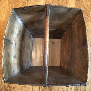 Antique Chinese Wooden Rice Basket Bucket Box With Iron Hardware - Etsy