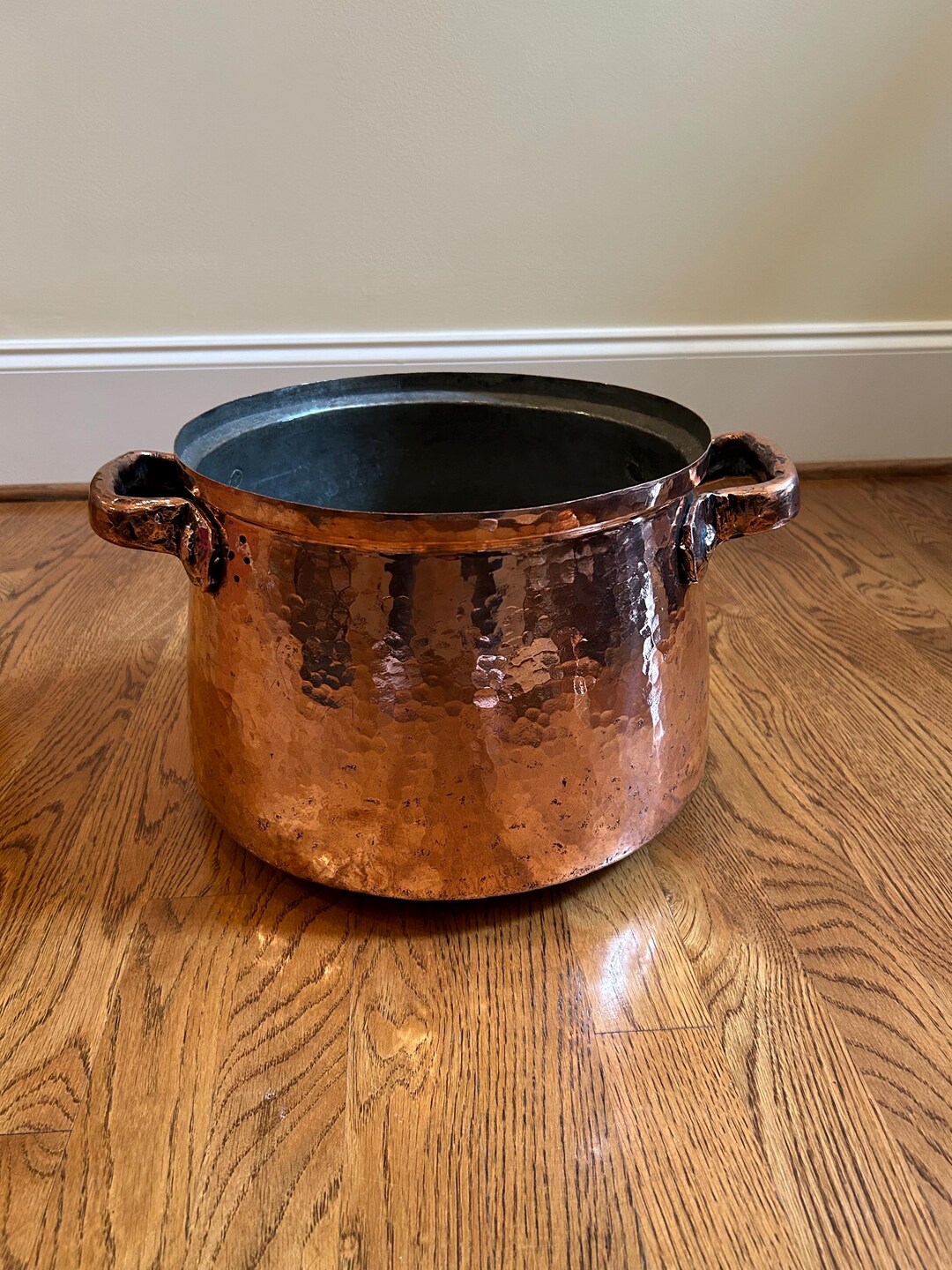 Solid Copper Pot With Handles England - Etsy