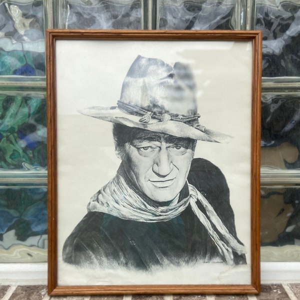 John Wayne Portrait - Etsy