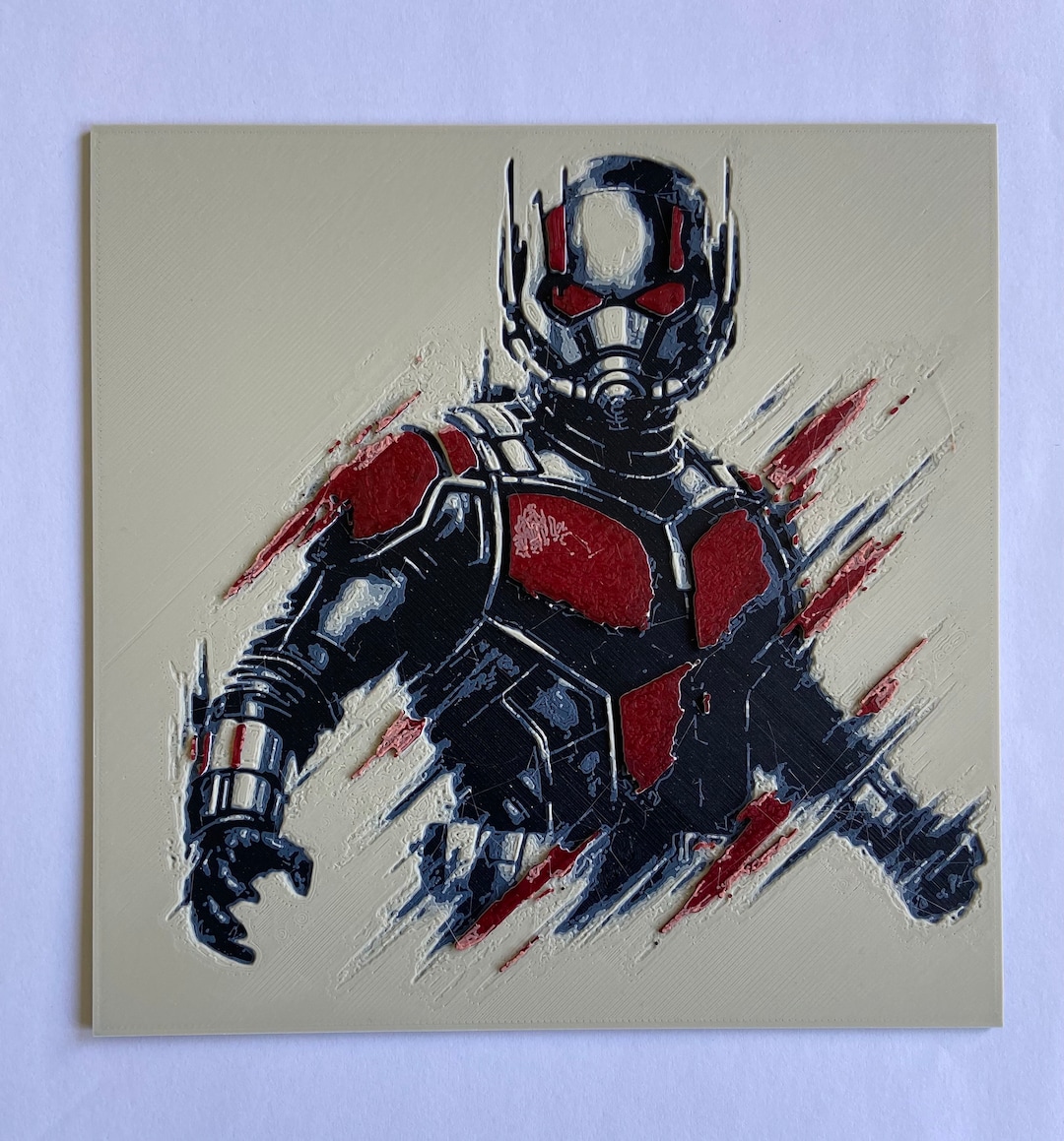 Ant Man 3D. Printed Fan Art. Size 150mm X 150mm - Etsy UK