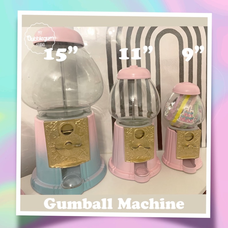 Lilac Gumball Machine: Pastel Painted Metal Candy Dispenser - Etsy