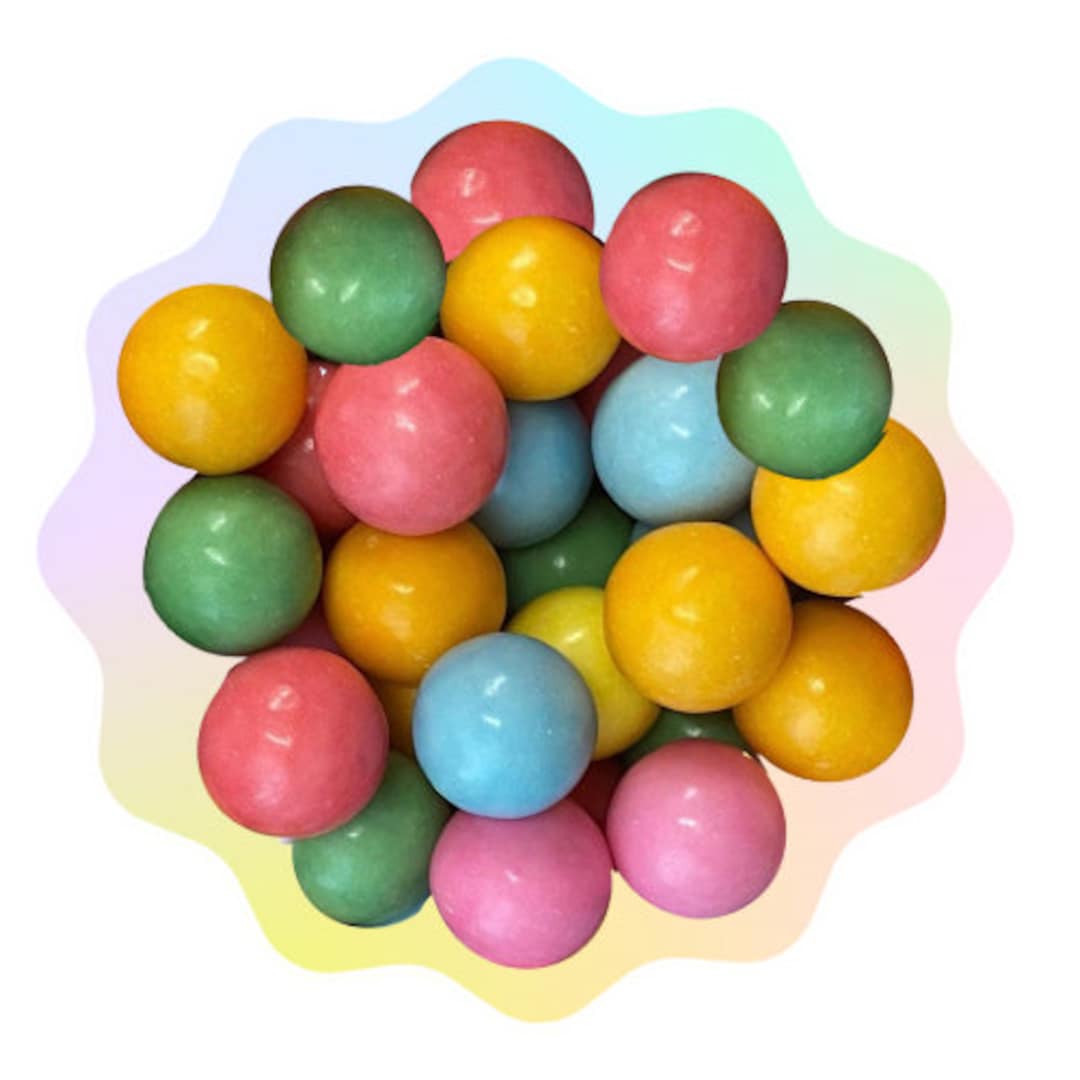 Multi-colored Gumballs, Bubblegum Candy, Party Favors (QTY 50) - Etsy