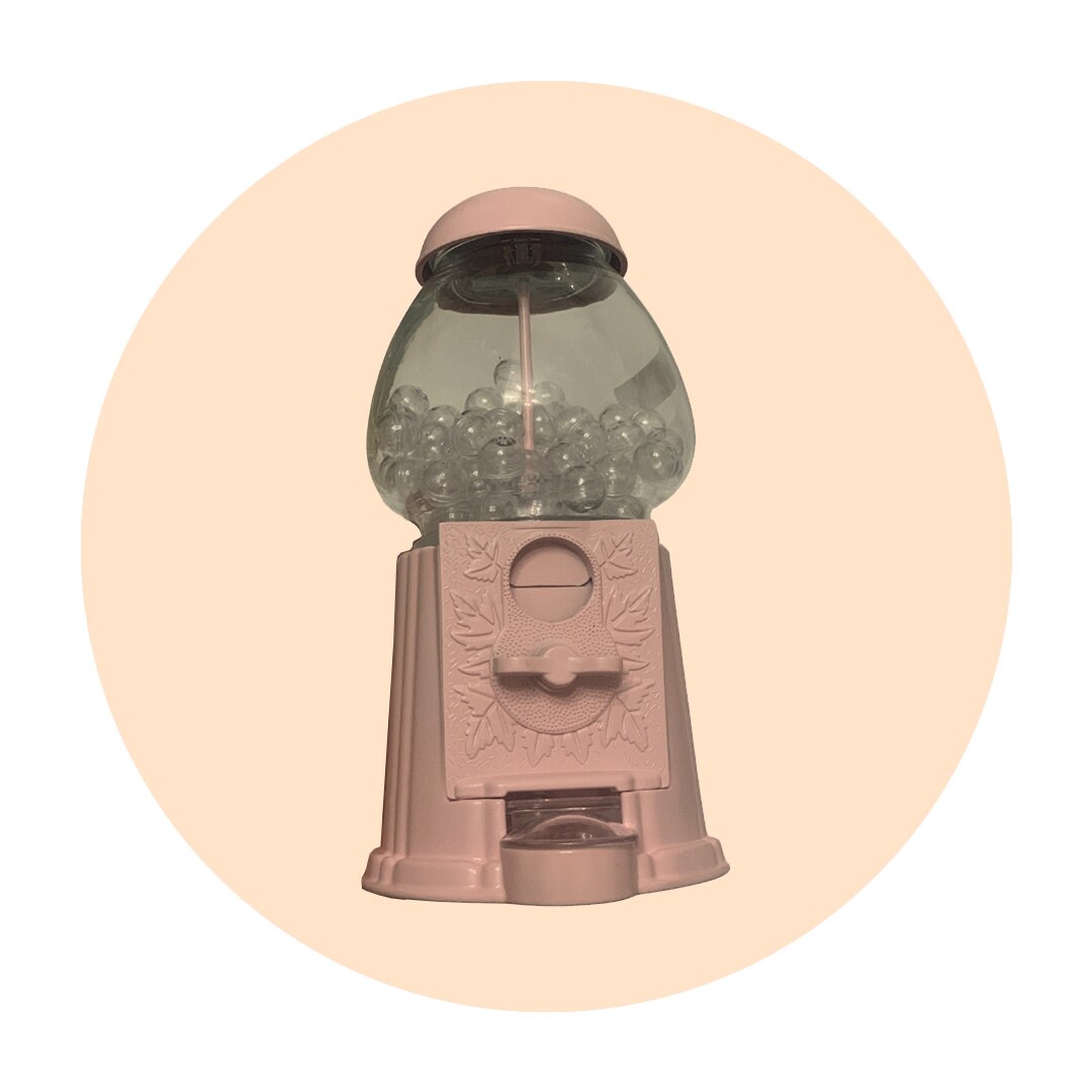 Apricot Pastel Gumball Machine: Functional Metal Saving Machine - Etsy