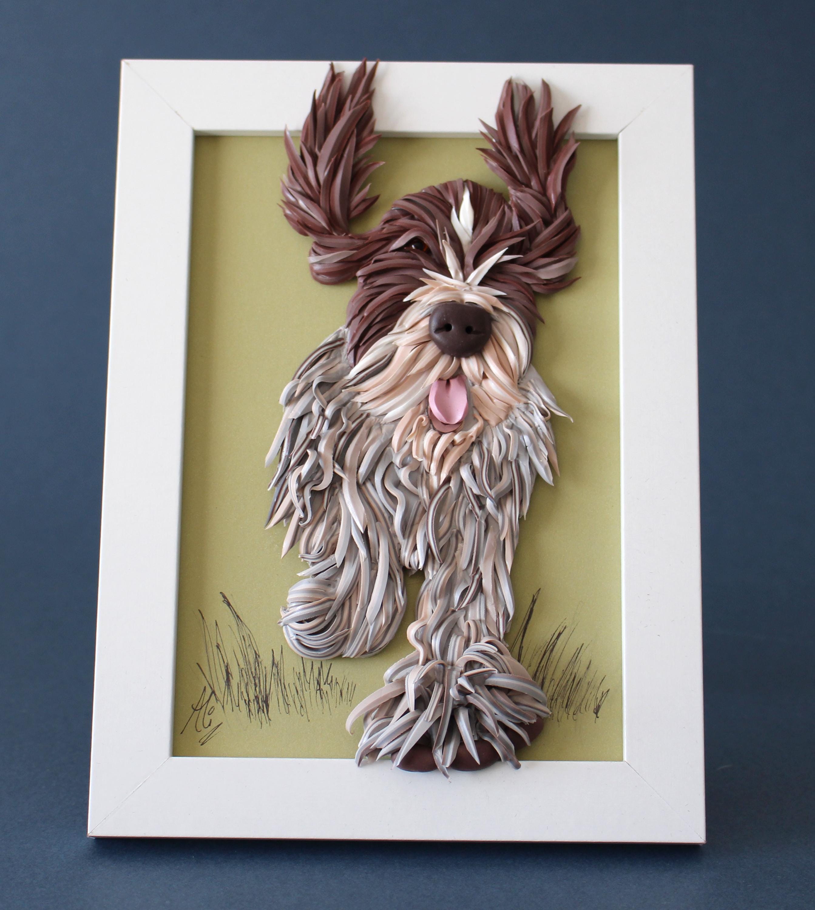 Bespoke FRAME Commission - Artwork of 1 Dog - MADE to ORDER From ...