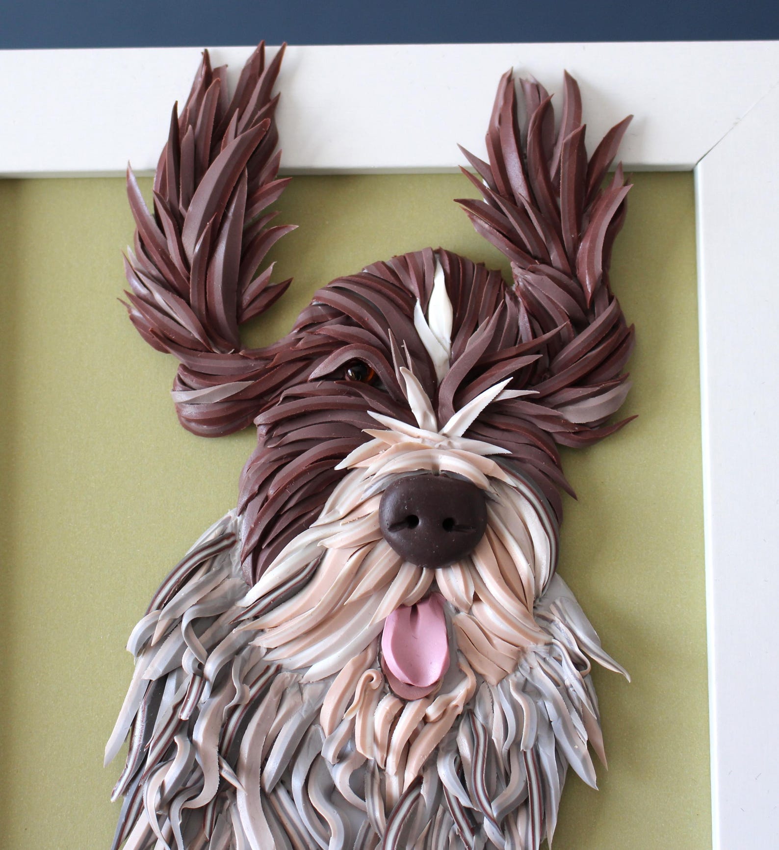 Bespoke FRAME Commission - Artwork of 1 Dog - MADE to ORDER From ...