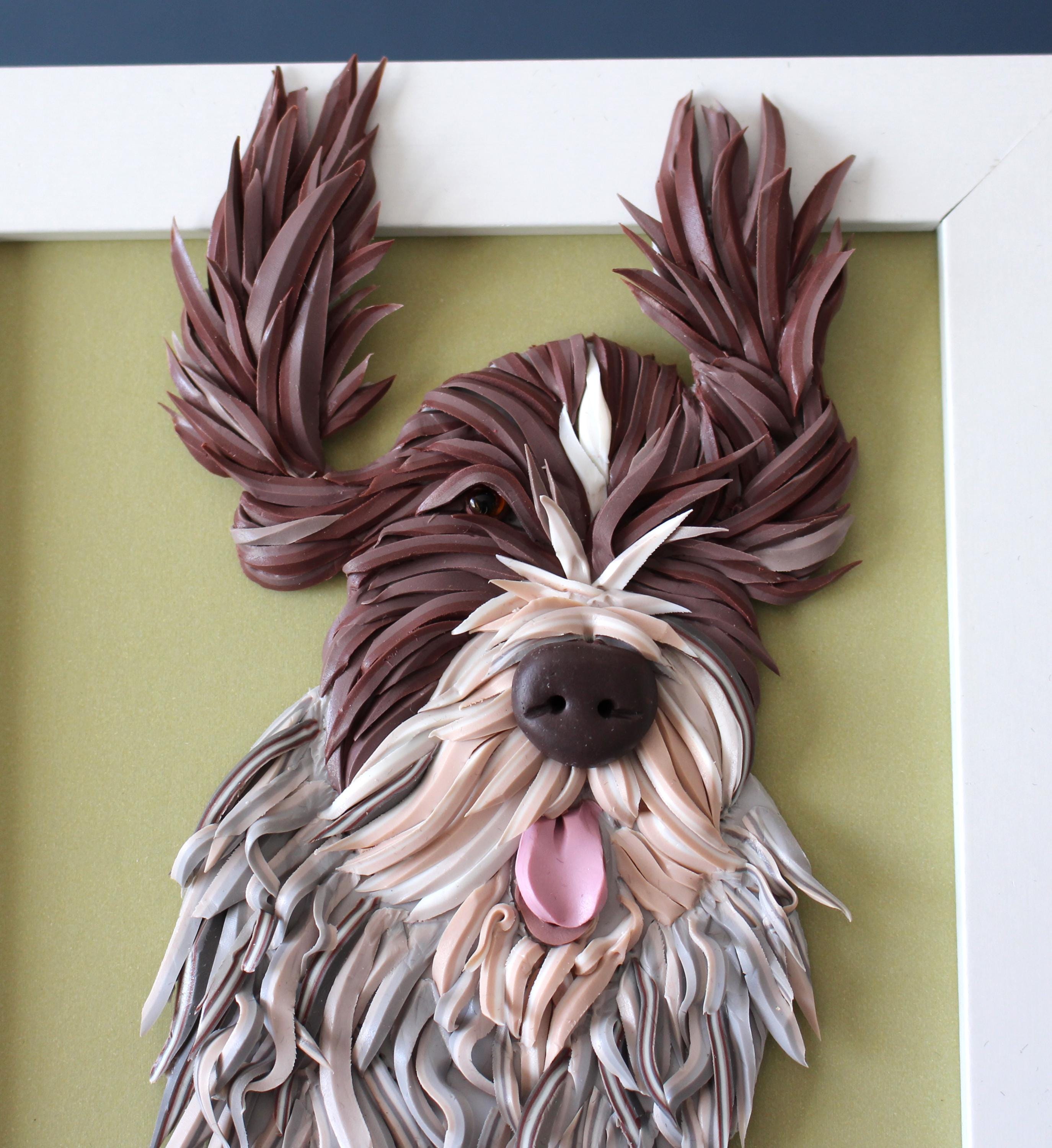 Bespoke FRAME Commission - Artwork of 1 Dog - MADE to ORDER From ...