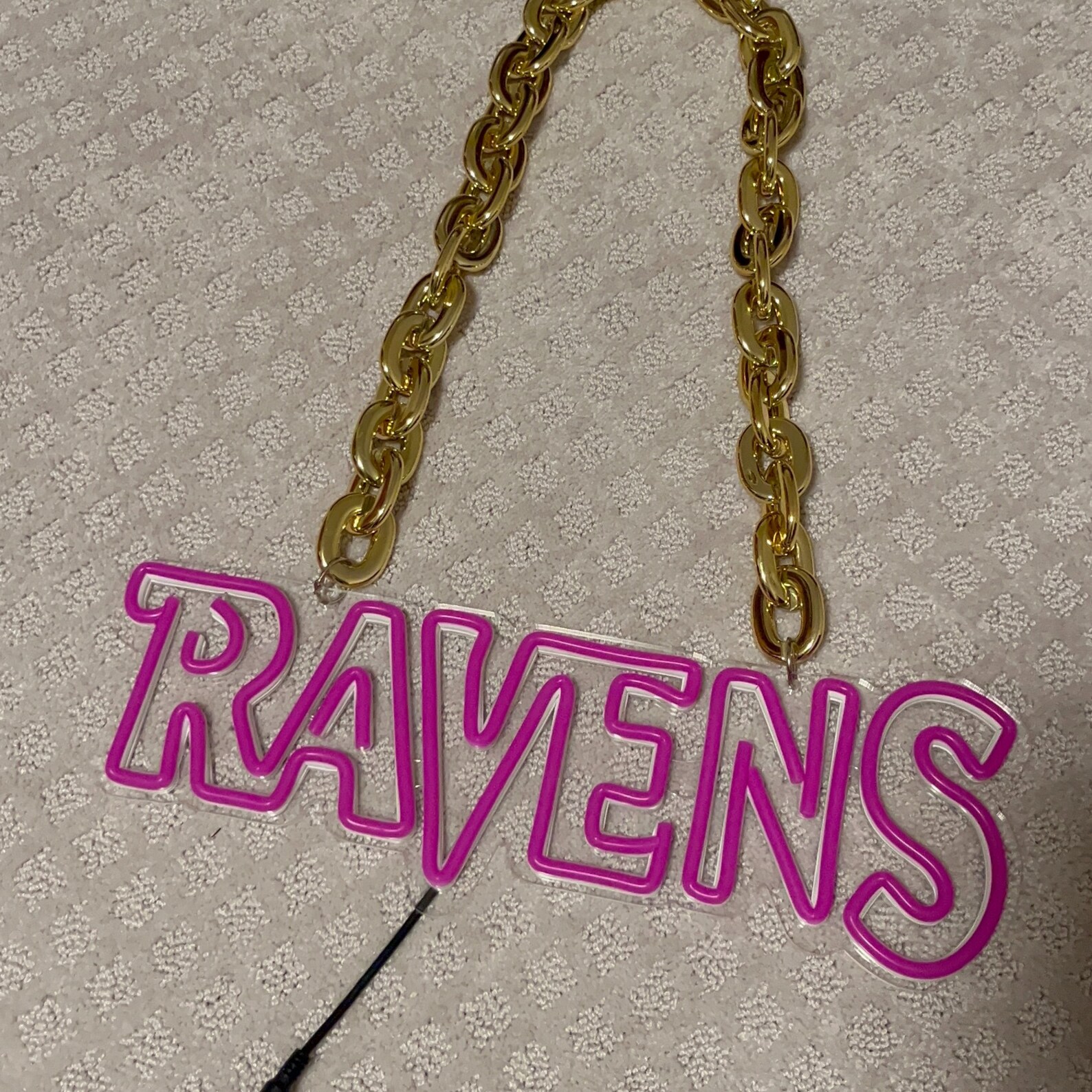 Baltimore Ravens Turnover Chain Neon Game Day Team Fan Chain Necklace ...