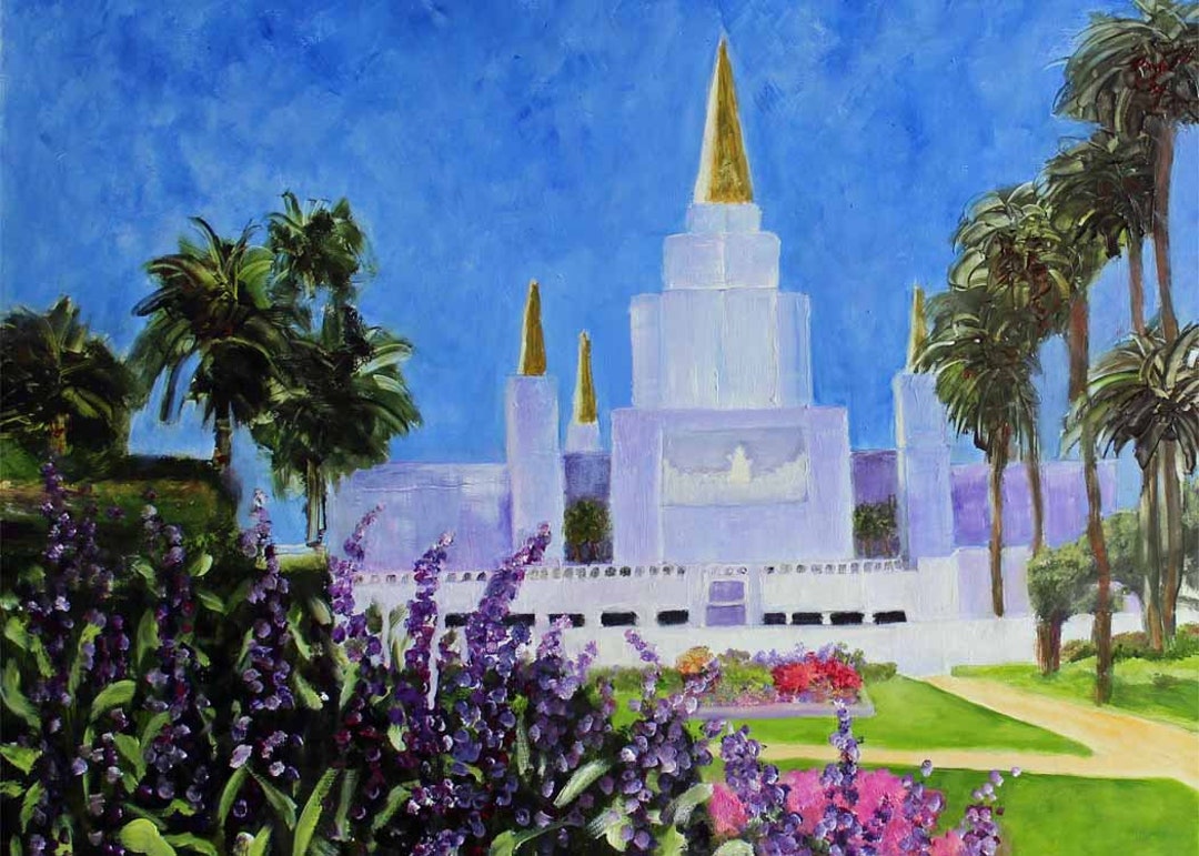Oakland Temple, LDS Temple,oil,canvas Prints,prints,notecards,magnets ...