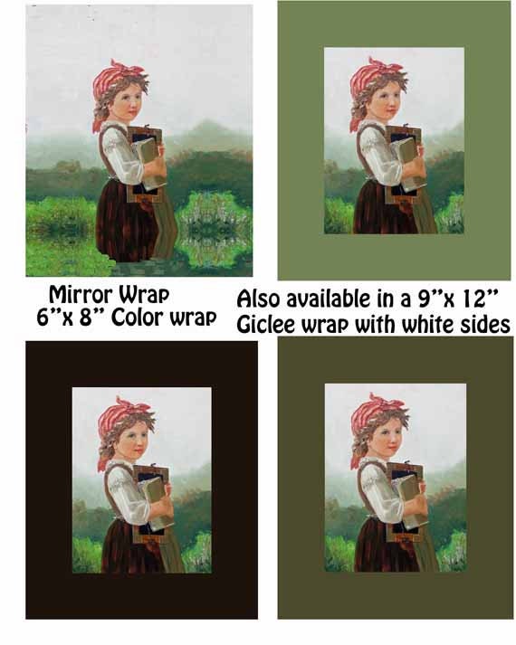 Country School Girl Oil on Canvas Oil Painting Reproduction of Johann ...