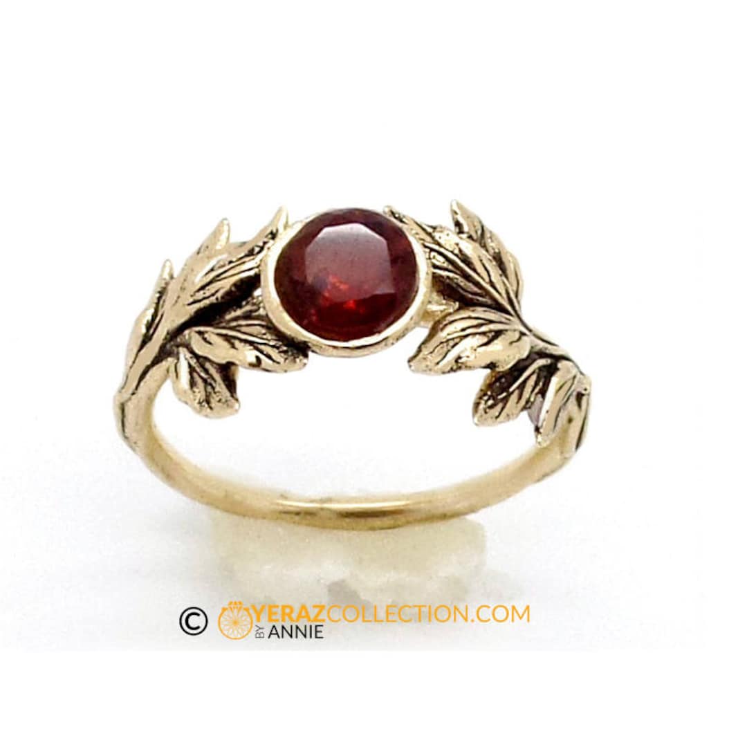 14K Gold Handmade Ring, Vintage Style Engagement Ring, Vintage Gold ...