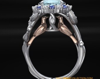 Peekaboo Engagement Ring - Etsy