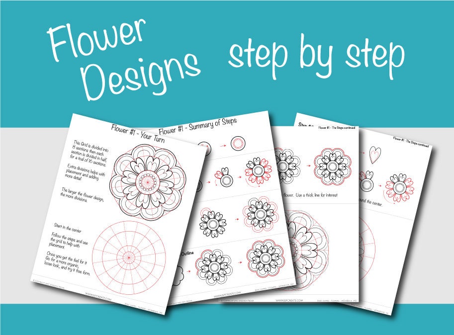 Simple Flowers Workbook 1 PDF 105 Pages of Drawing - Etsy Canada