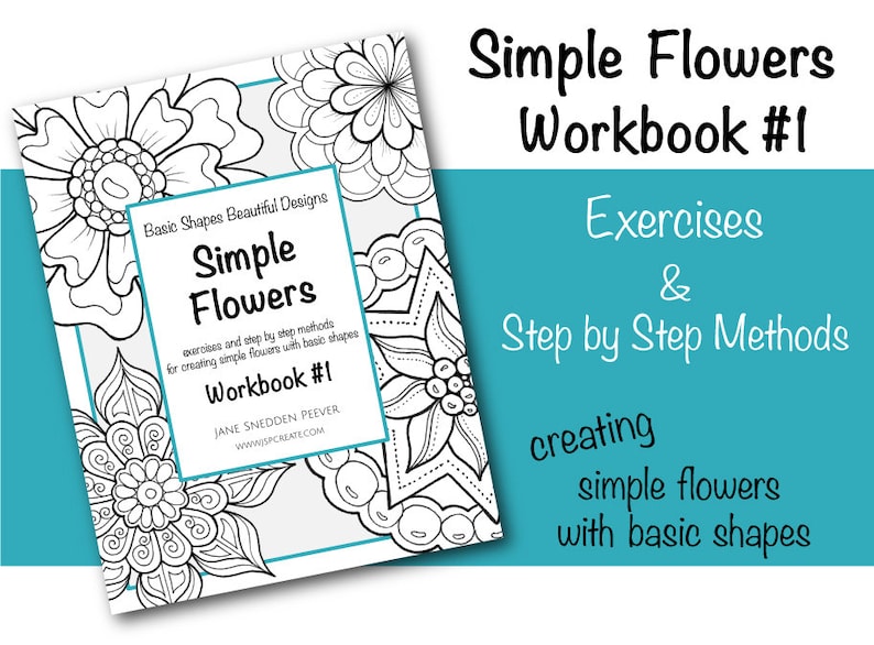Simple Flowers Workbook 1 PDF 105 Pages of Drawing - Etsy Canada