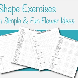 Simple Flowers Workbook 1 PDF 105 Pages of Drawing - Etsy Canada