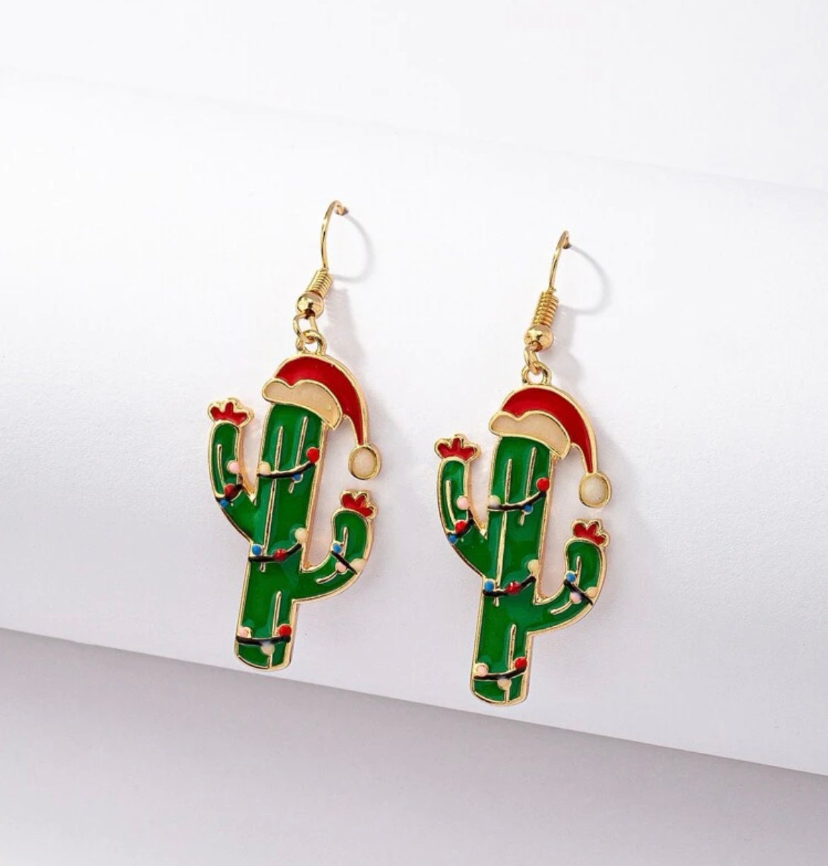 Cactus With Snowman - Etsy