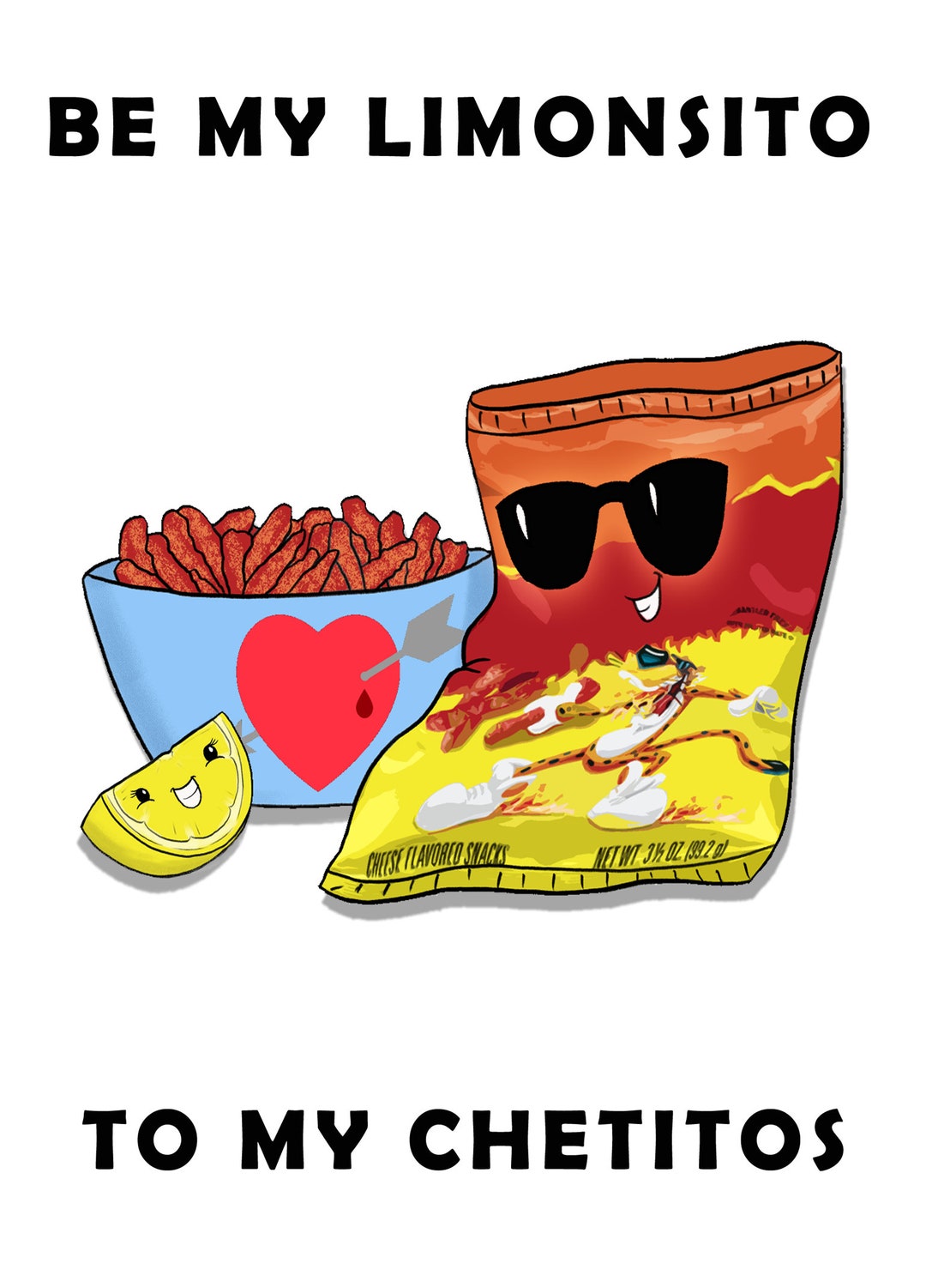 Be My Chetitos Valentine's Card - Etsy