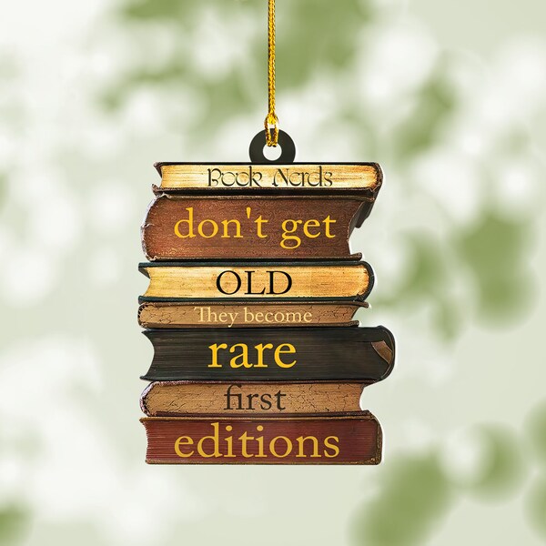 Book Ornament - Etsy