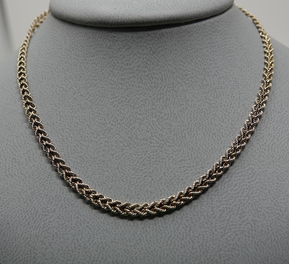 17 1/4" Sterling and 14K Gold Filled Neck Chain - Gem