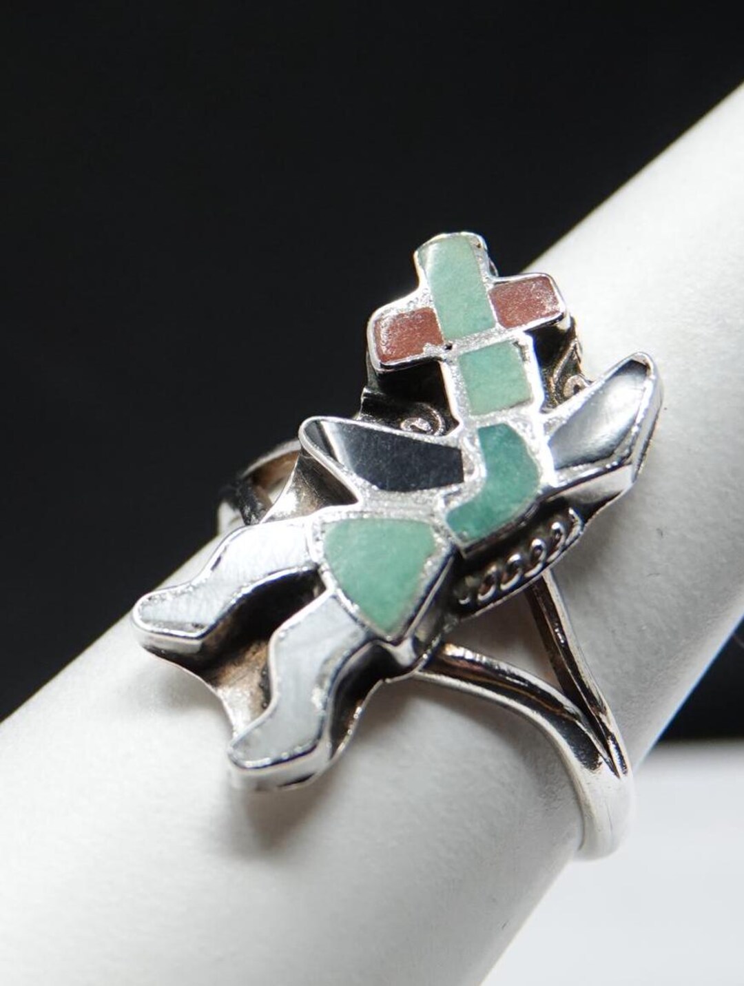 Size 8 Native American Hopi Kachina Dancer Ring - Etsy