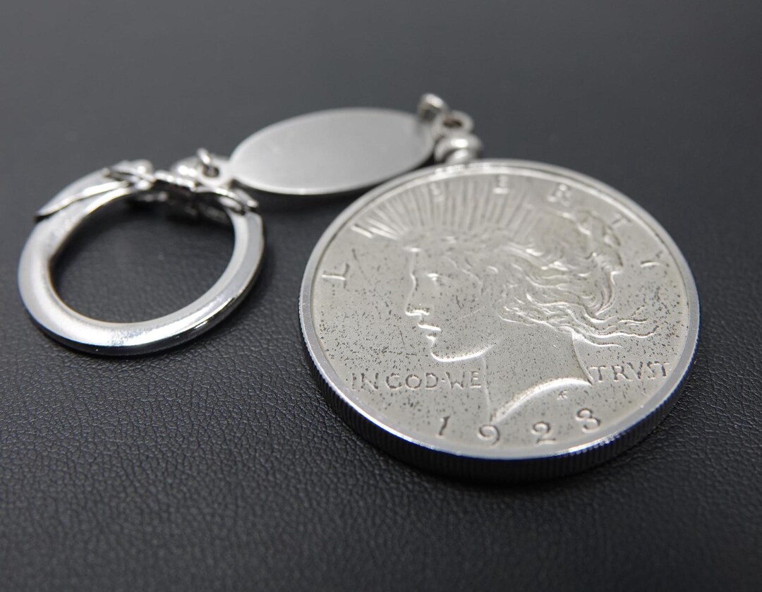 1923 US Peace Dollar Key Chain - Etsy