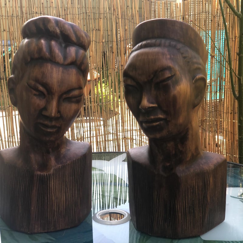 Ceramic Asian Busts - Etsy