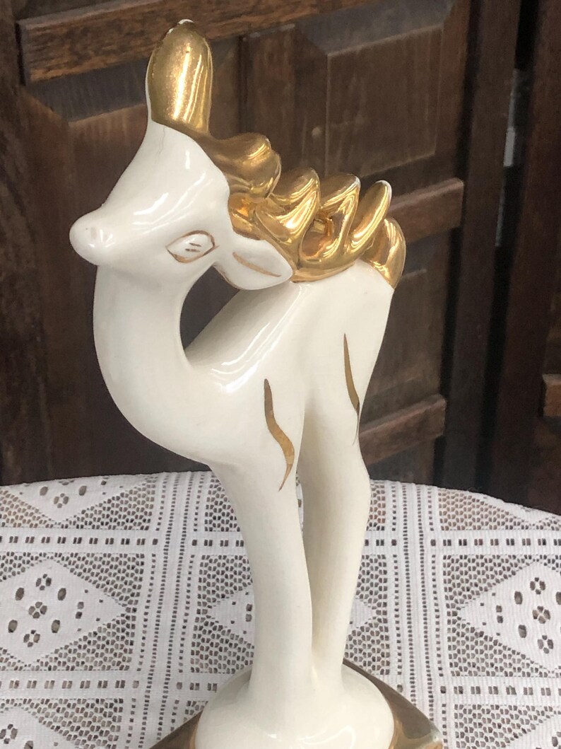 MCM Ceramic Deer Figurine Holiday Decor - Etsy