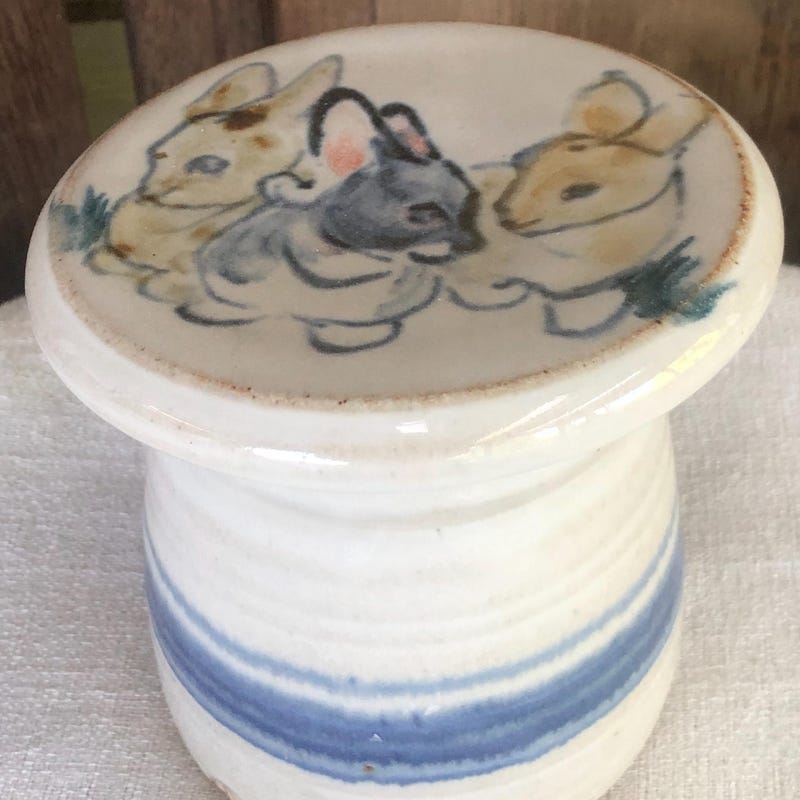 Vintage Painted Crock - Etsy