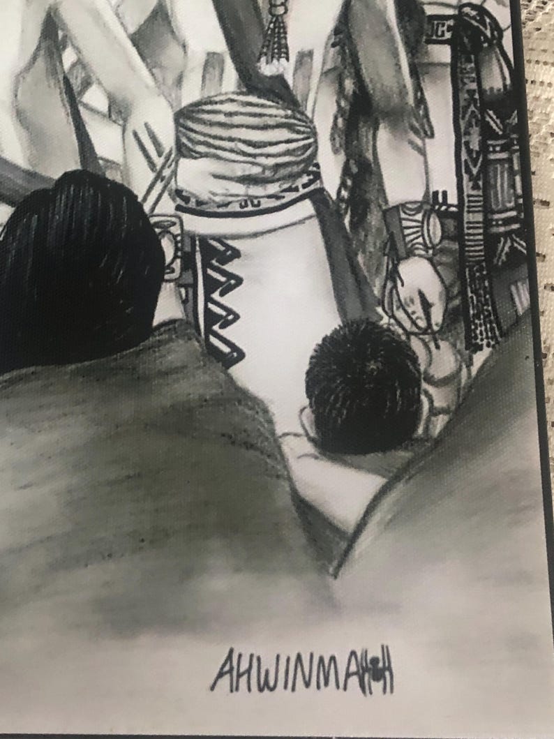 Ahwinma Spider Hopi Art Canvas Print Kachina Dancers - Etsy