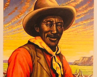 Cowboy postcard | Etsy