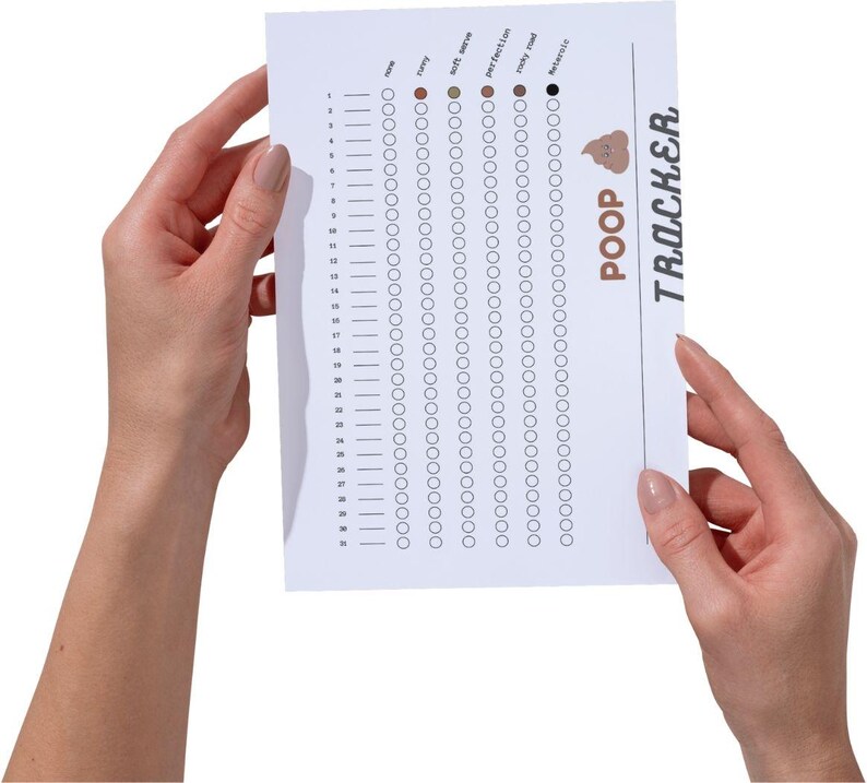 Bowel Movement Tracker - PRINTABLE Journal Page - Planner Page - Poop ...