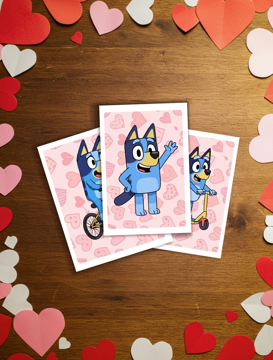Valentines Card | Bluey Valentine Card Pack | Digital Valentines | 8 ...
