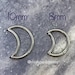 Choose From 20 Colors - Crescent Moon Hinged Segment Ring Titanium ...