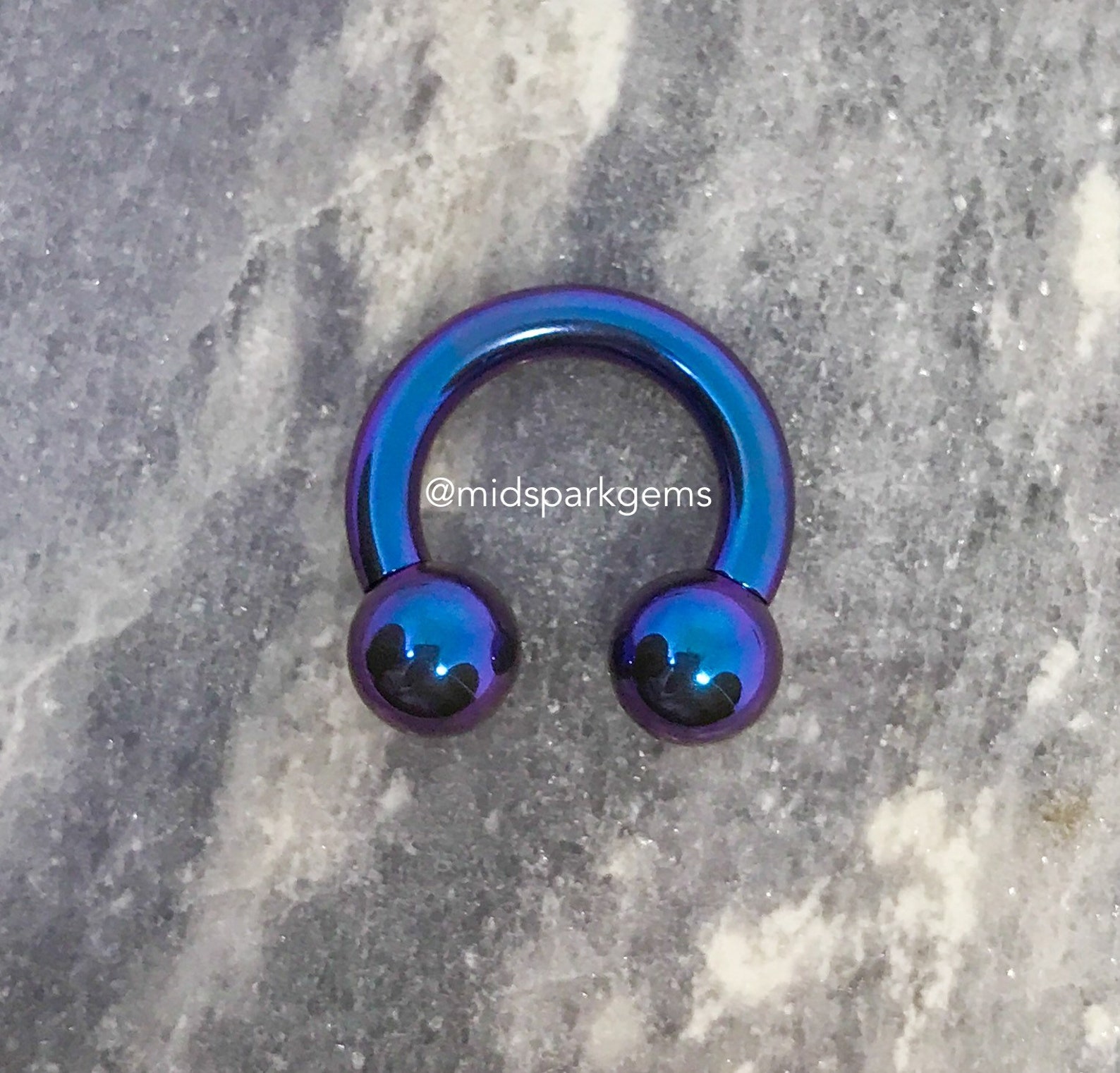TEAL PURPLE (4G, 5G, 6G, 7G, 8G, 10G, 12G) Anodized ASTM F136 Titanium ...
