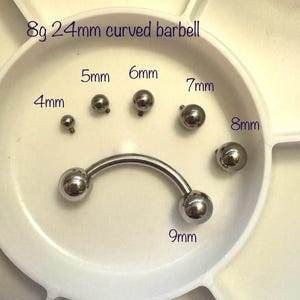 6G 7G 8G 10G 12G ASTM F136 Titanium Curved Barbell - Internally ...