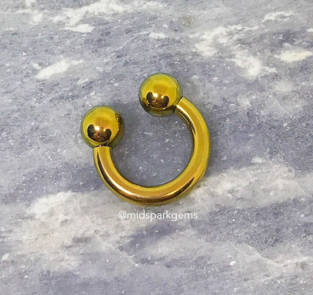 GOLD (3G, 4G, 5G, 6G, 7G, 8G, 10G, 12G) Anodized ASTM F136 Titanium ...