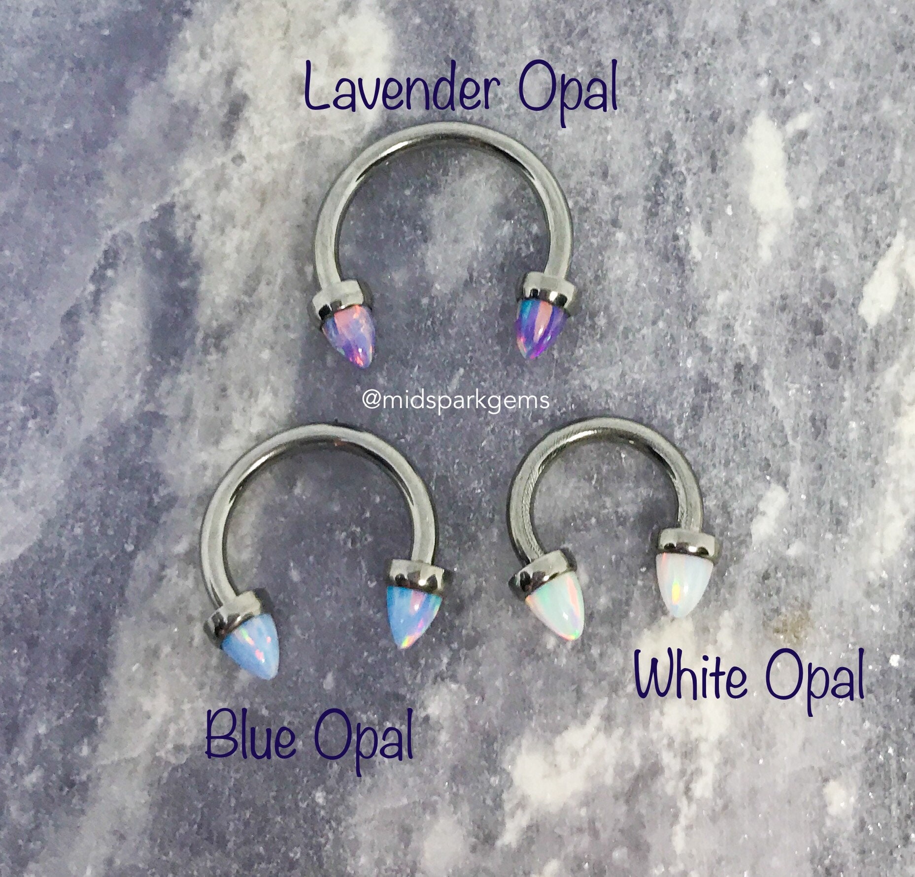 Choose From 20 Colors 12g 14g 16 Internally Threaded - Etsy