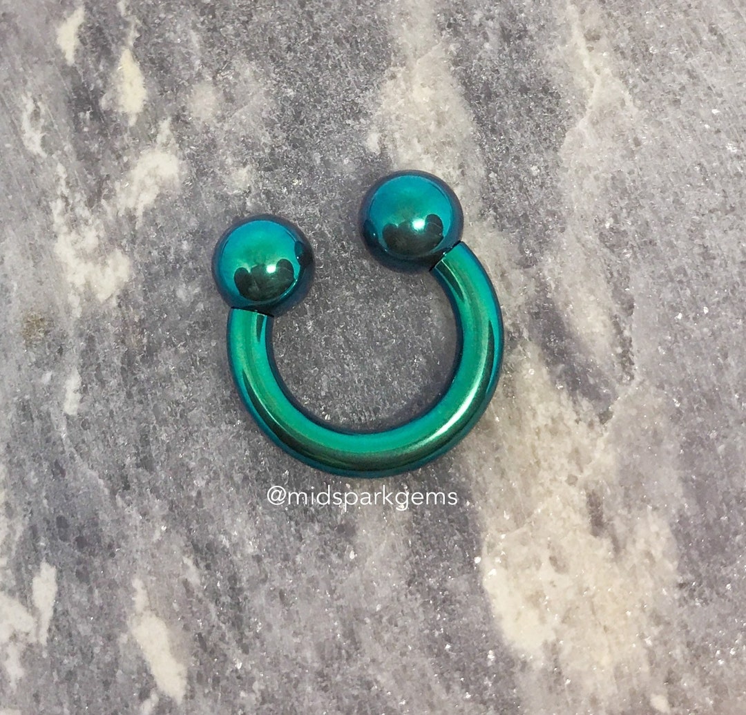 EMERALD GREEN (4G, 5G, 6G, 7G, 8G, 10G, 12G) Anodized ASTM F136 ...