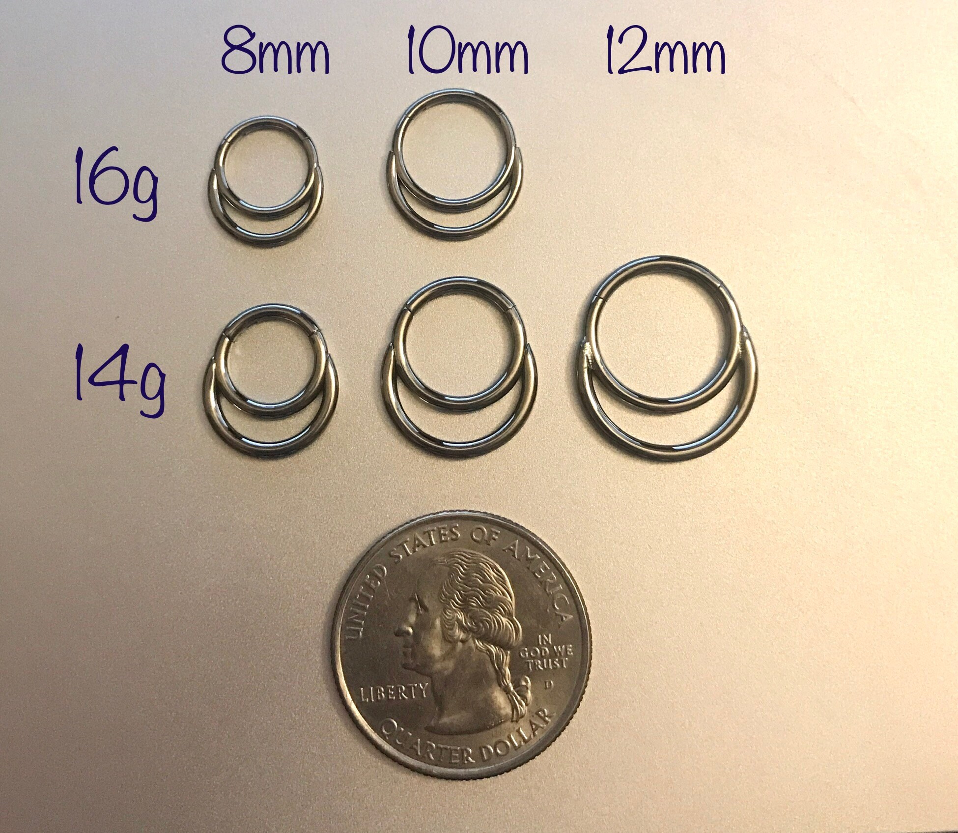 Choose From 20 Colors Double Hoop/ Double Stack Hinged | Etsy