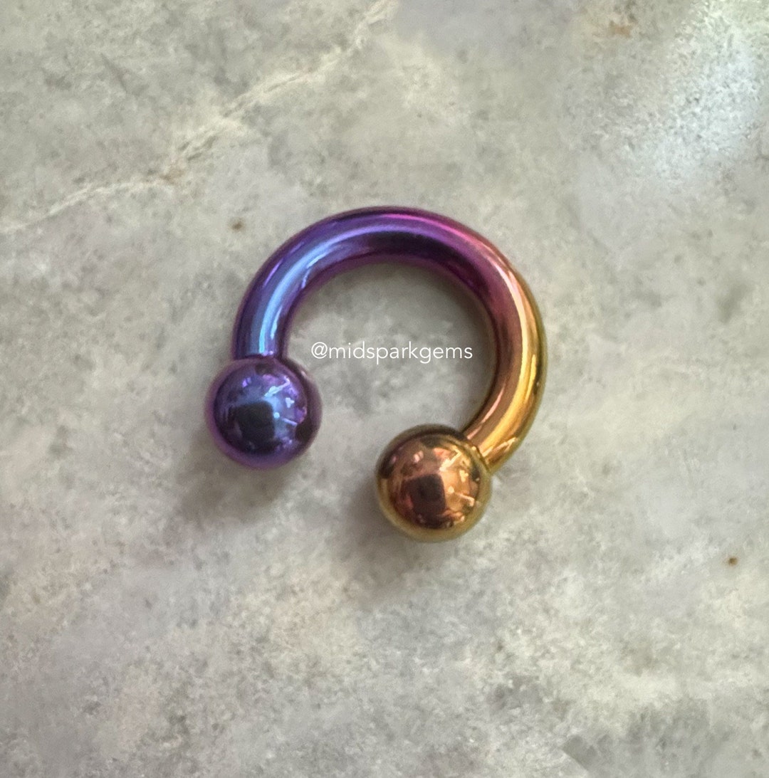 SUNSET BLURPLE Gradient (12G, 10G, 8G, 7G, 6G, 5G, 4G, 3G) Horseshoe ...