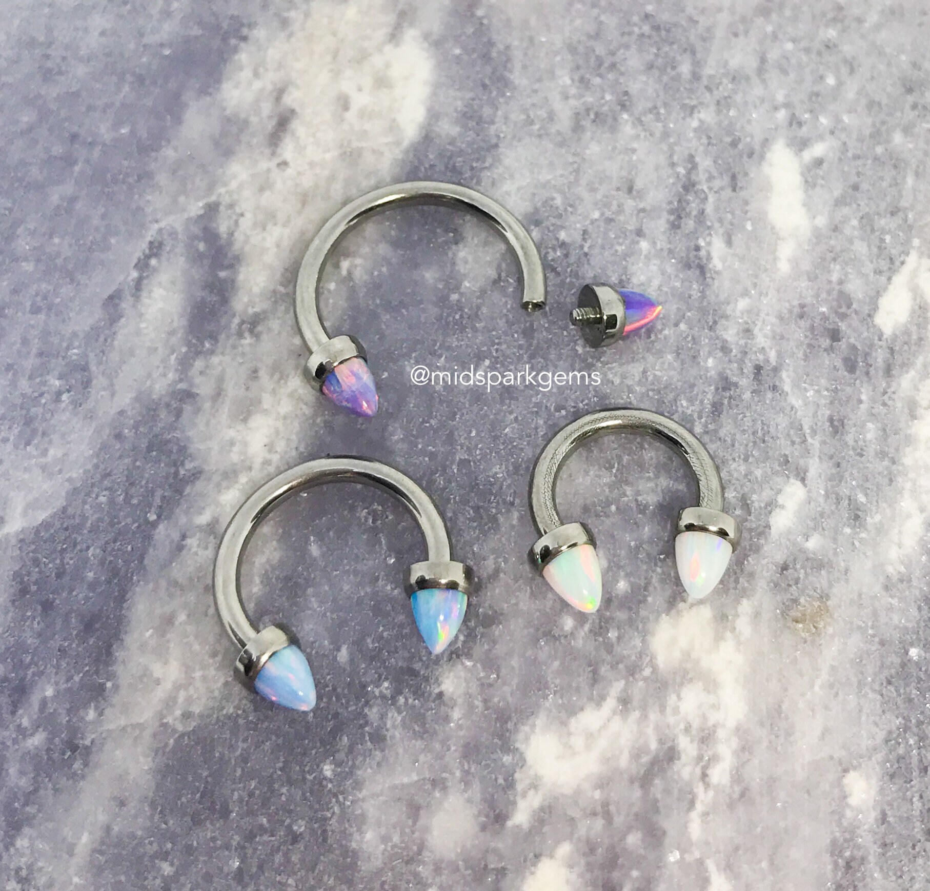 Choose From 20 Colors 12g 14g 16 Internally Threaded - Etsy