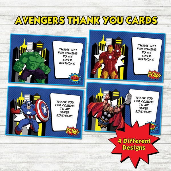 Avengers Thank You - Etsy