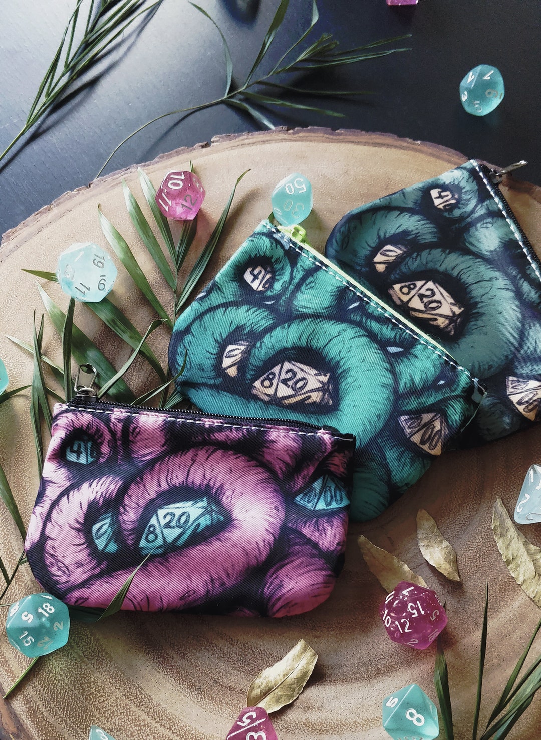 Cthulhu's Dice Bag (3 COLORS) - DND Zipper Bag - Dungeons & Dragons ...