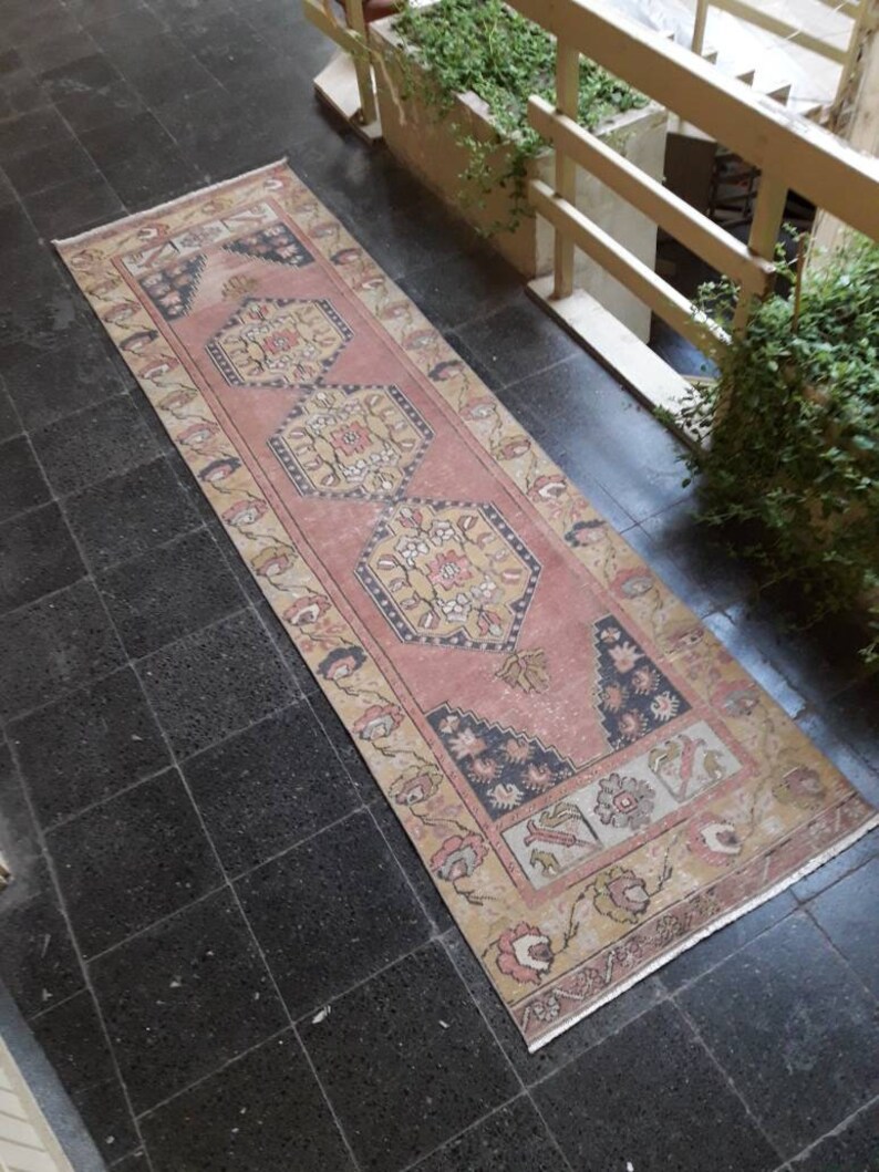 Turkish Runner Rug Narrow Runner Rug2.6x9.5ft FREE SHIPPING | Etsy
